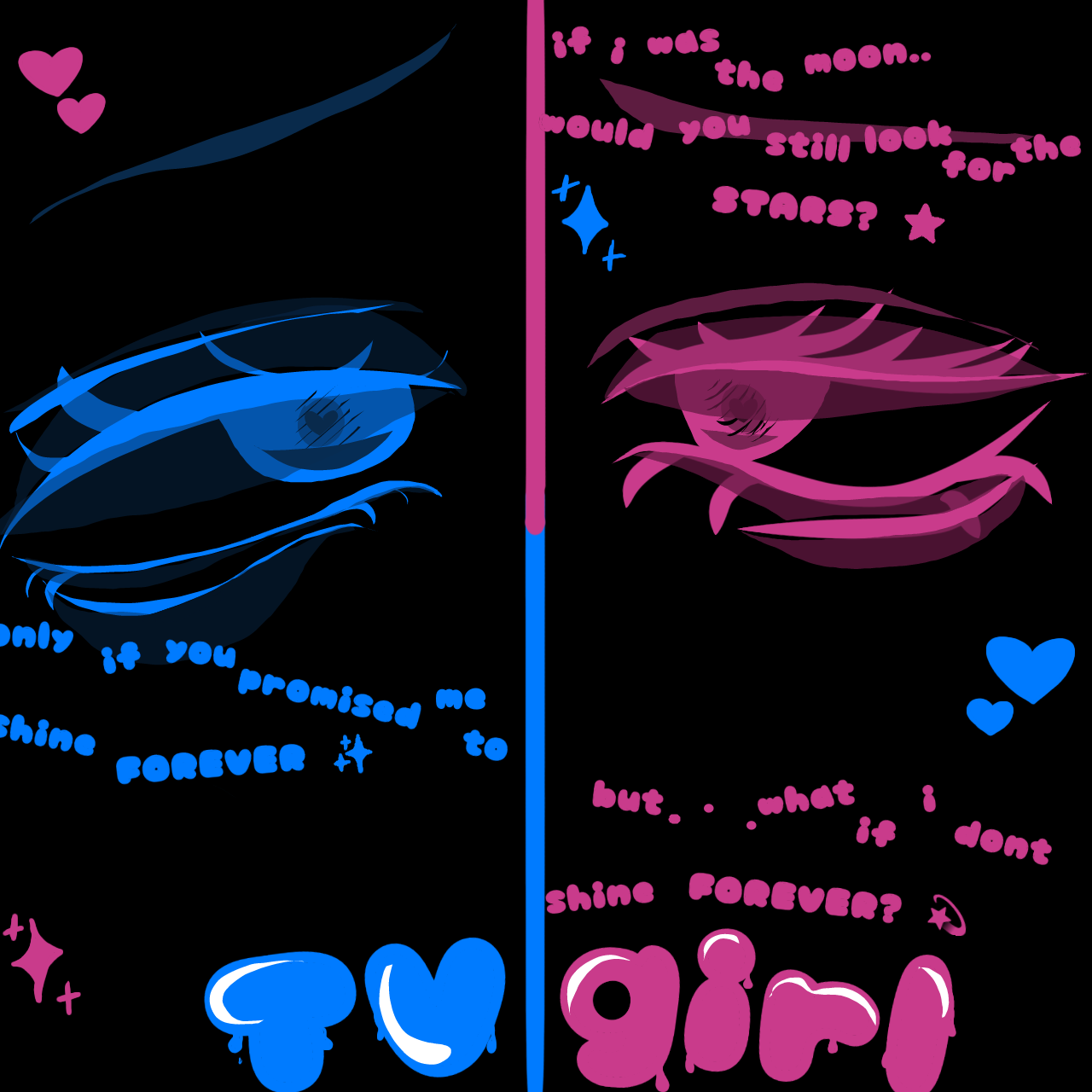 only if u promised me to shine forever.. - ibisPaint