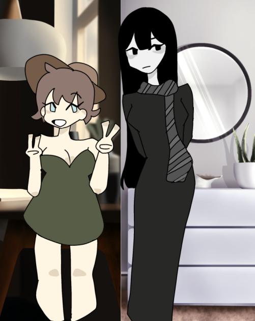 those two Completely Different Couple - ibisPaint