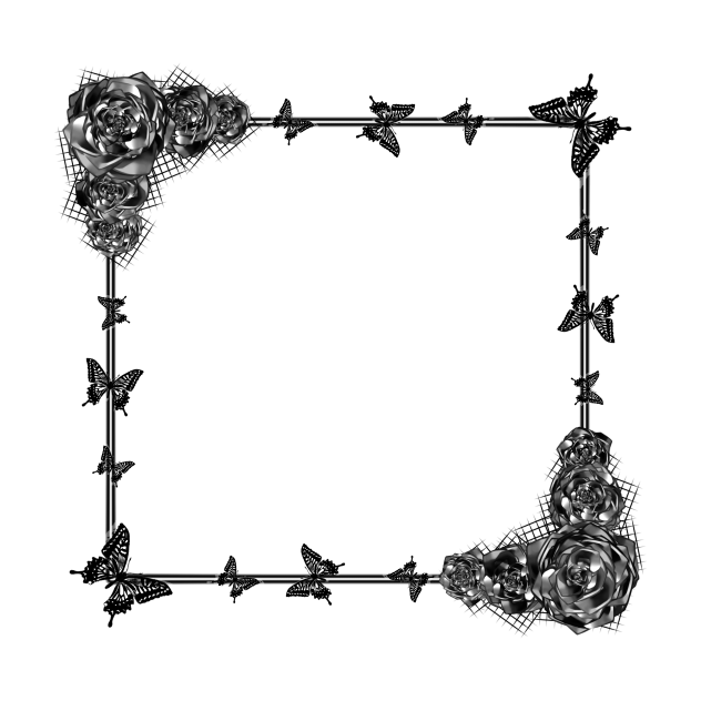 Gothic Rose Frame - ibisPaint