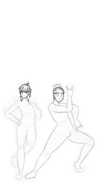 Jojo poses me and my boyfriend - ibisPaint