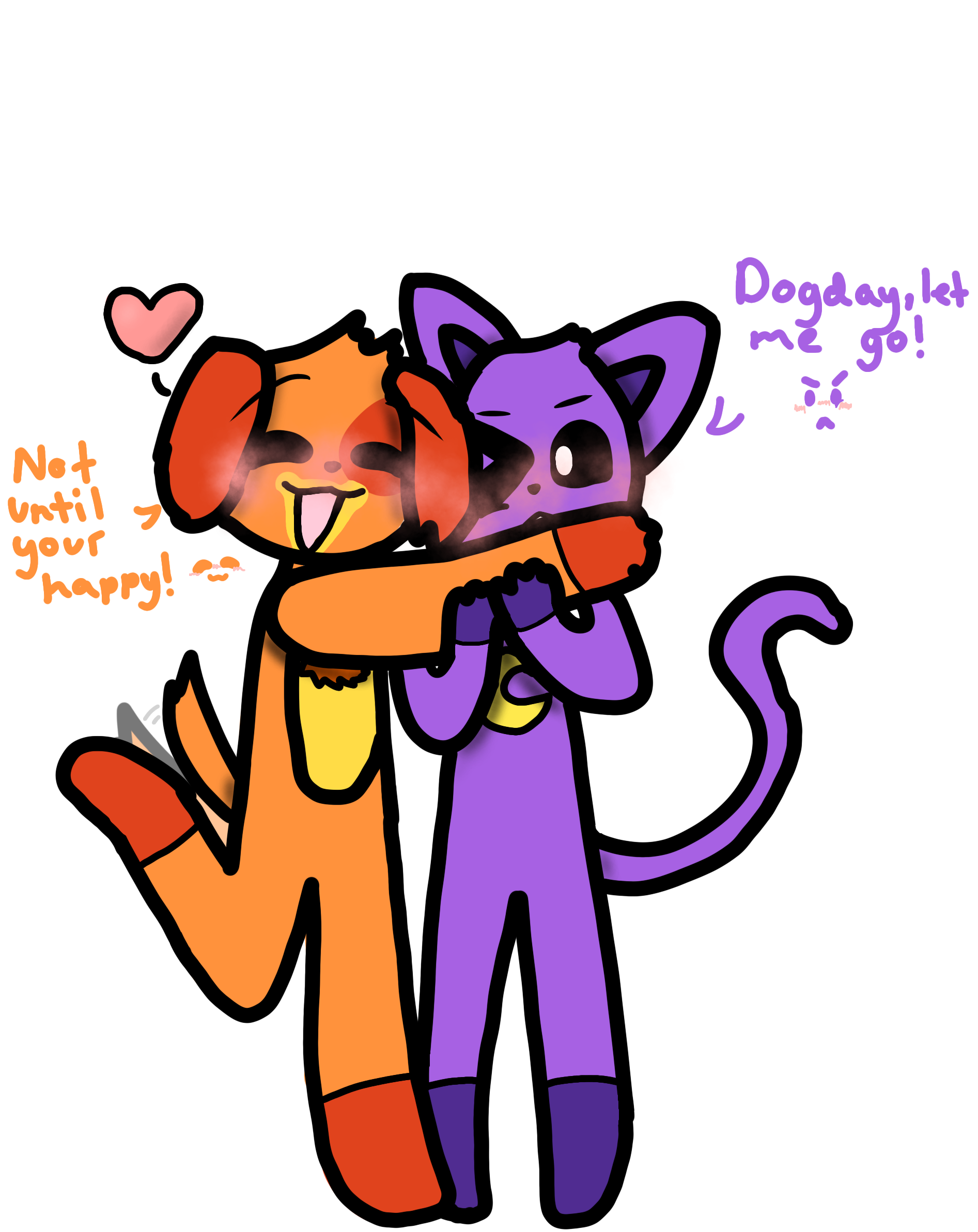 Dogday hugs Catnap 🥹 - ibisPaint