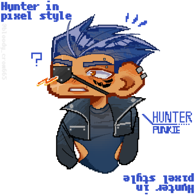 Hunter in oixel style!! - ibisPaint