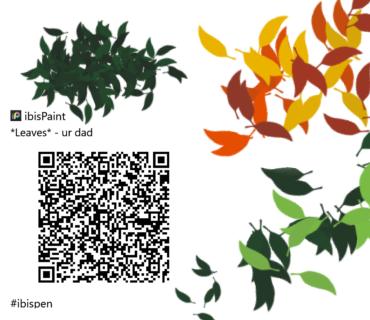 leaves brush - ibisPaint