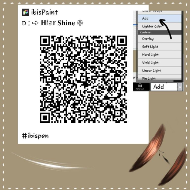 Hair shine pen - ibisPaint