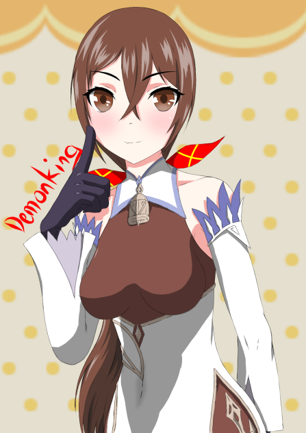 Amber fanart in Ganyu clothes - ibisPaint