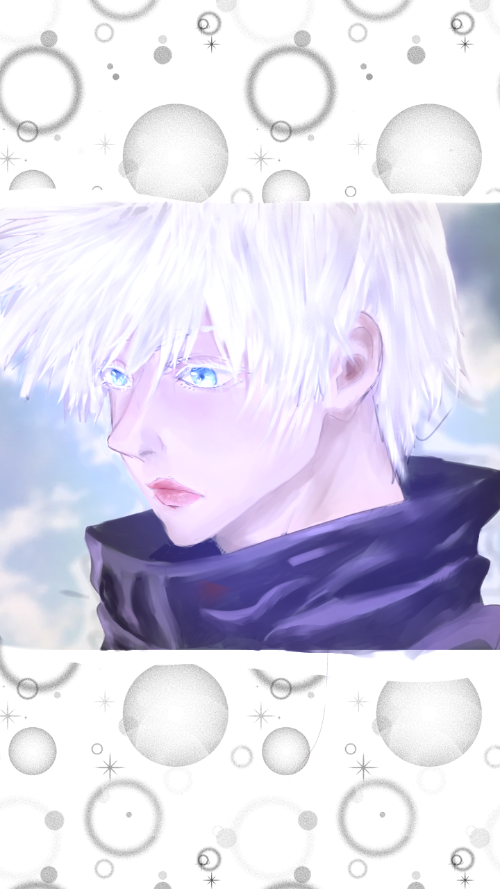 my new artwork gojo satoru realism look - ibisPaint