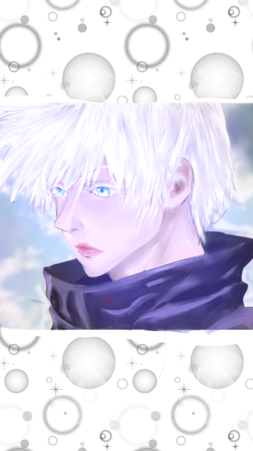 my new artwork gojo satoru realism look - ibisPaint