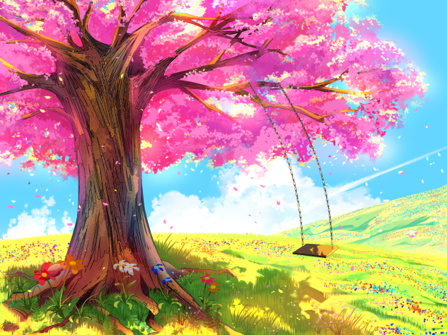 Cherry blossom tree🌸 - ibisPaint