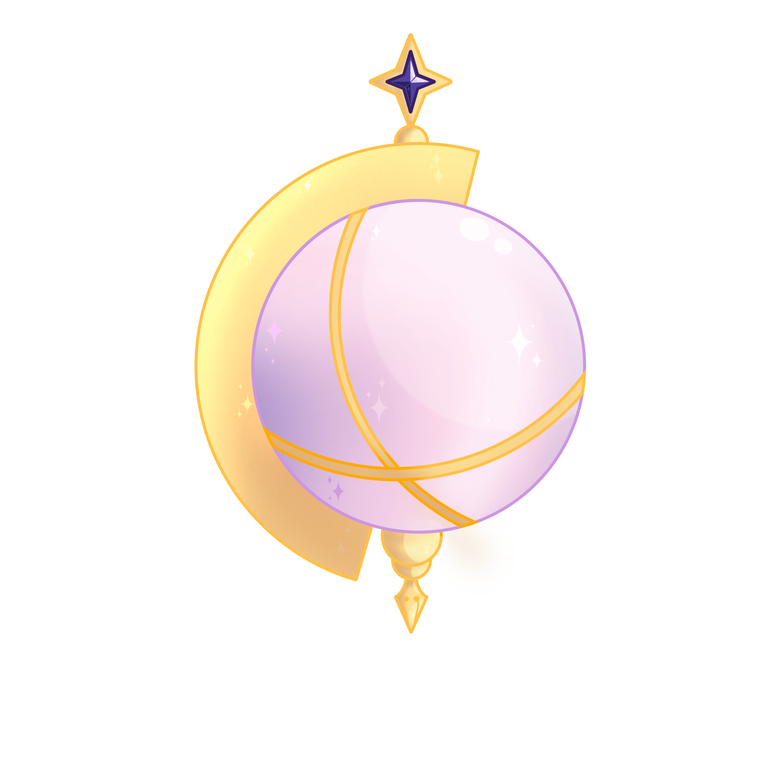 crystal sphere pendant - ibisPaint