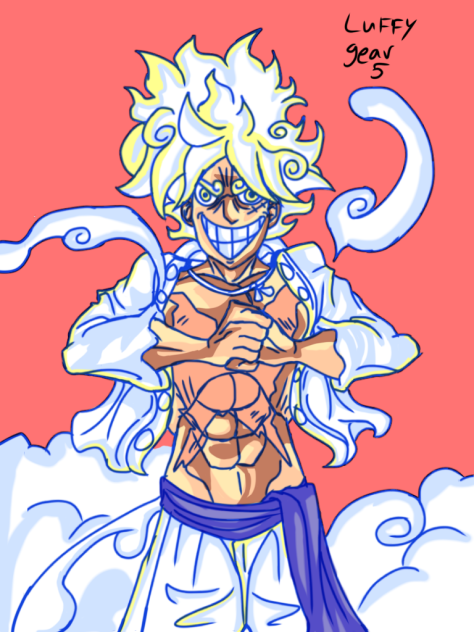 Luffy gear 5! - ibisPaint