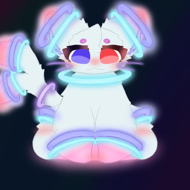 Glow Stick Cat - ibisPaint