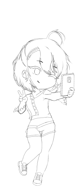09 (Cutie Chibi) (Line art) - ibisPaint