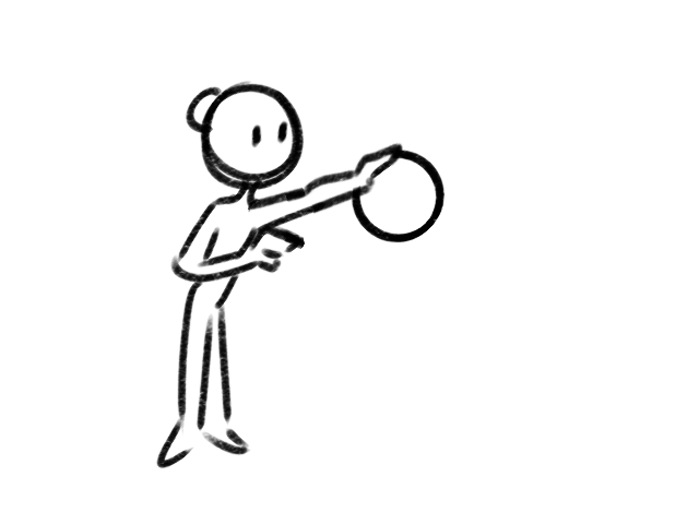 character bouncing ball - ibisPaint