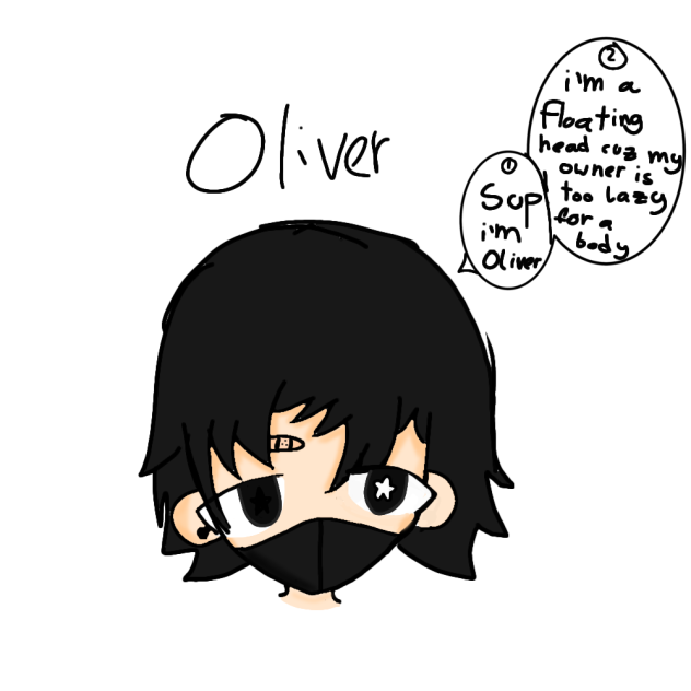 Oliver the floating head - ibisPaint