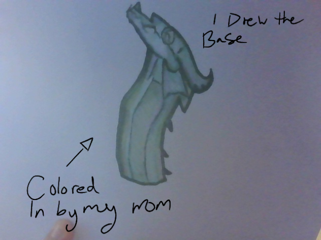 My mom filled this in! - ibisPaint