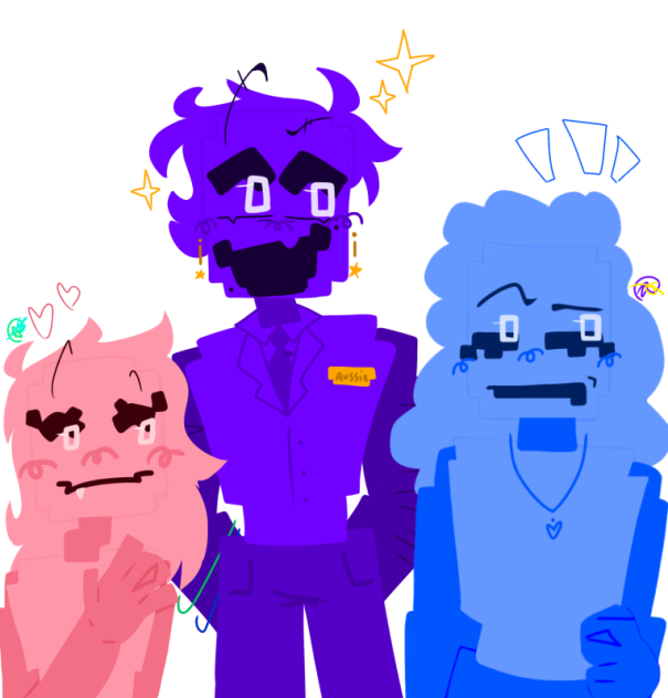 me and my sisters in the dsaf style 👍 - ibisPaint