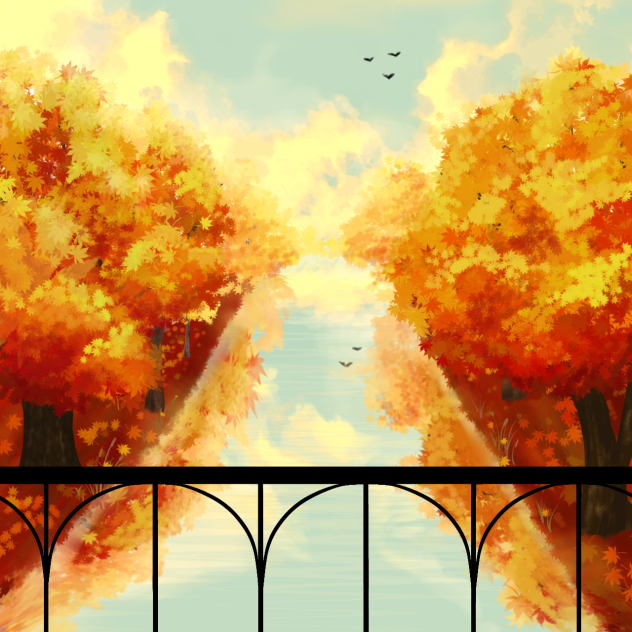 on the bridge - ibisPaint