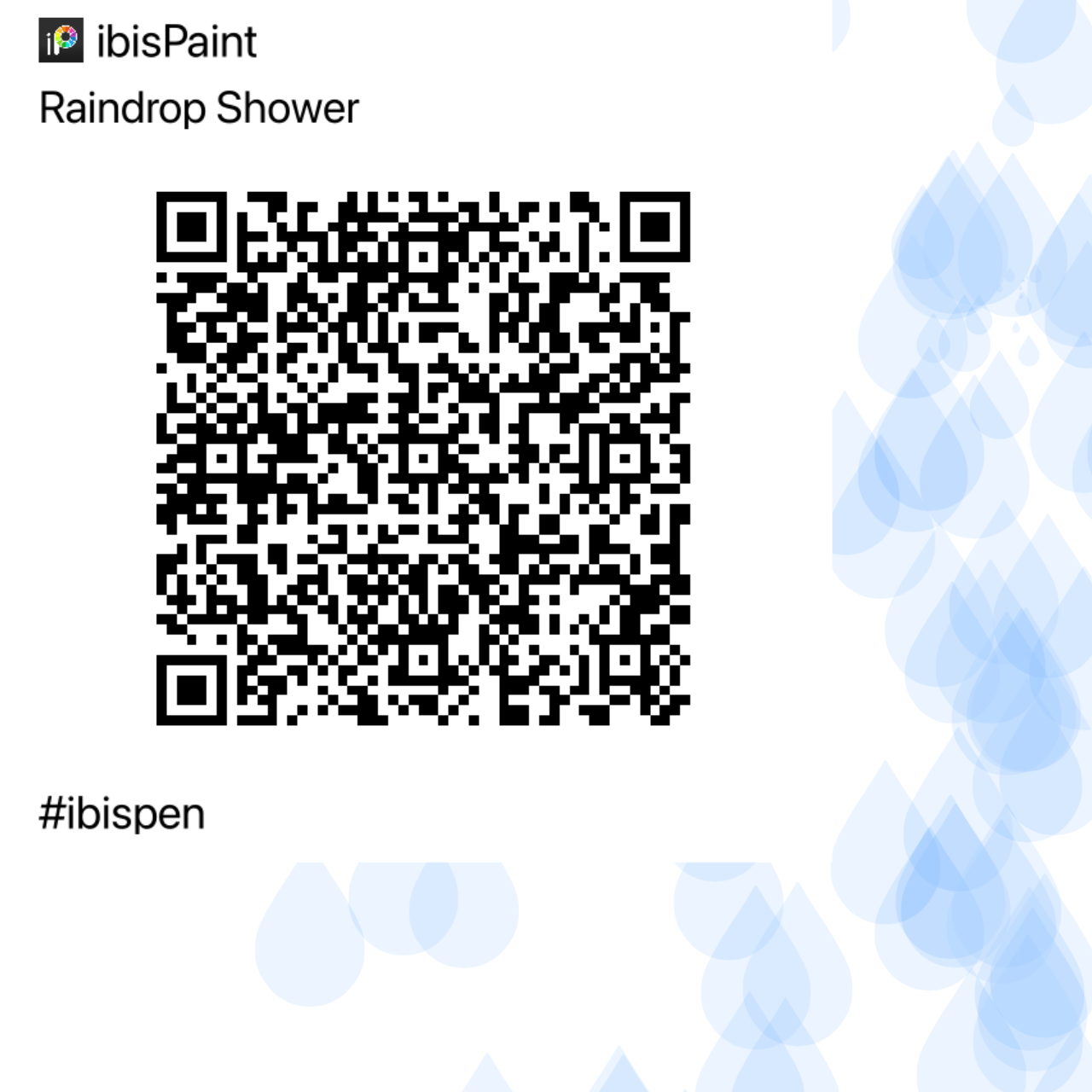 Raindrop Shower brush - ibisPaint