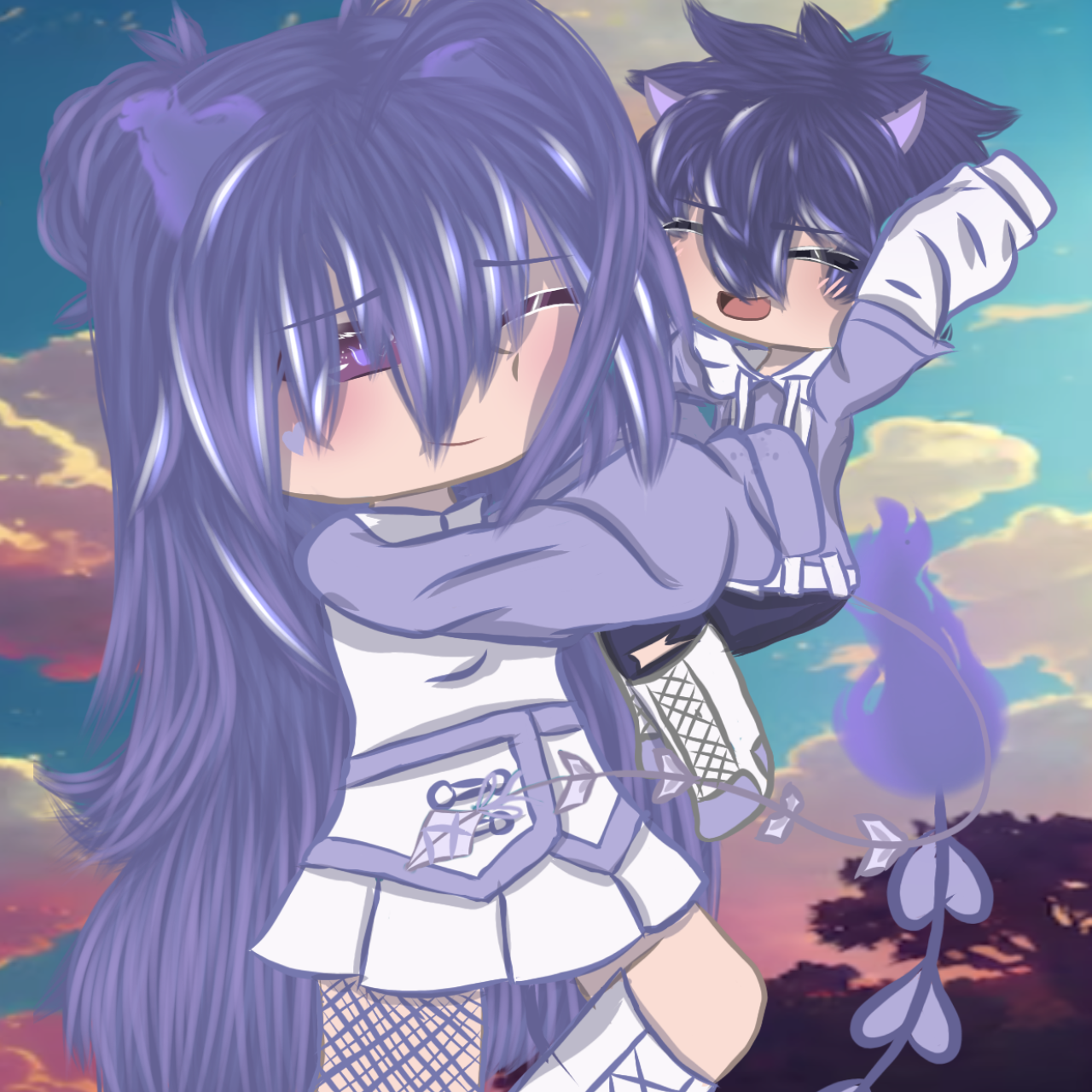 Fire dragon siblings - ibisPaint