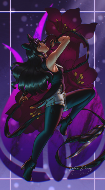 Shadows ~ Blake Belladona 🖤~ RWBY Fanart - ibisPaint