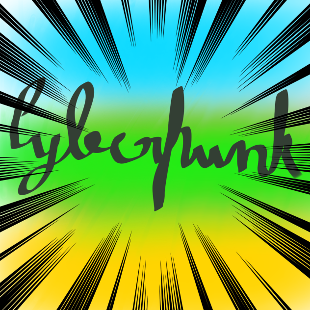 Cyberpunk calligraphy - ibisPaint