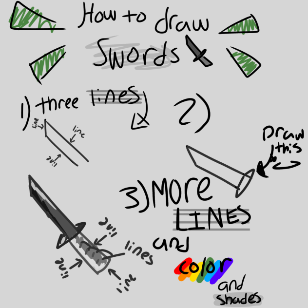 How to draw swords - ibisPaint
