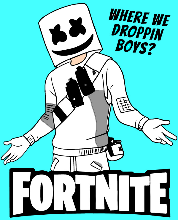 marshmello fortnite - ibisPaint