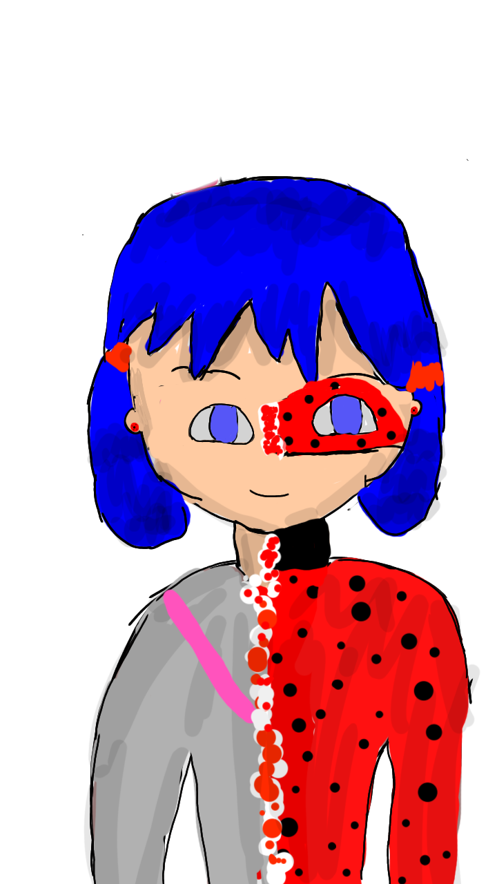 Ladybug detransform into Marinette - ibisPaint