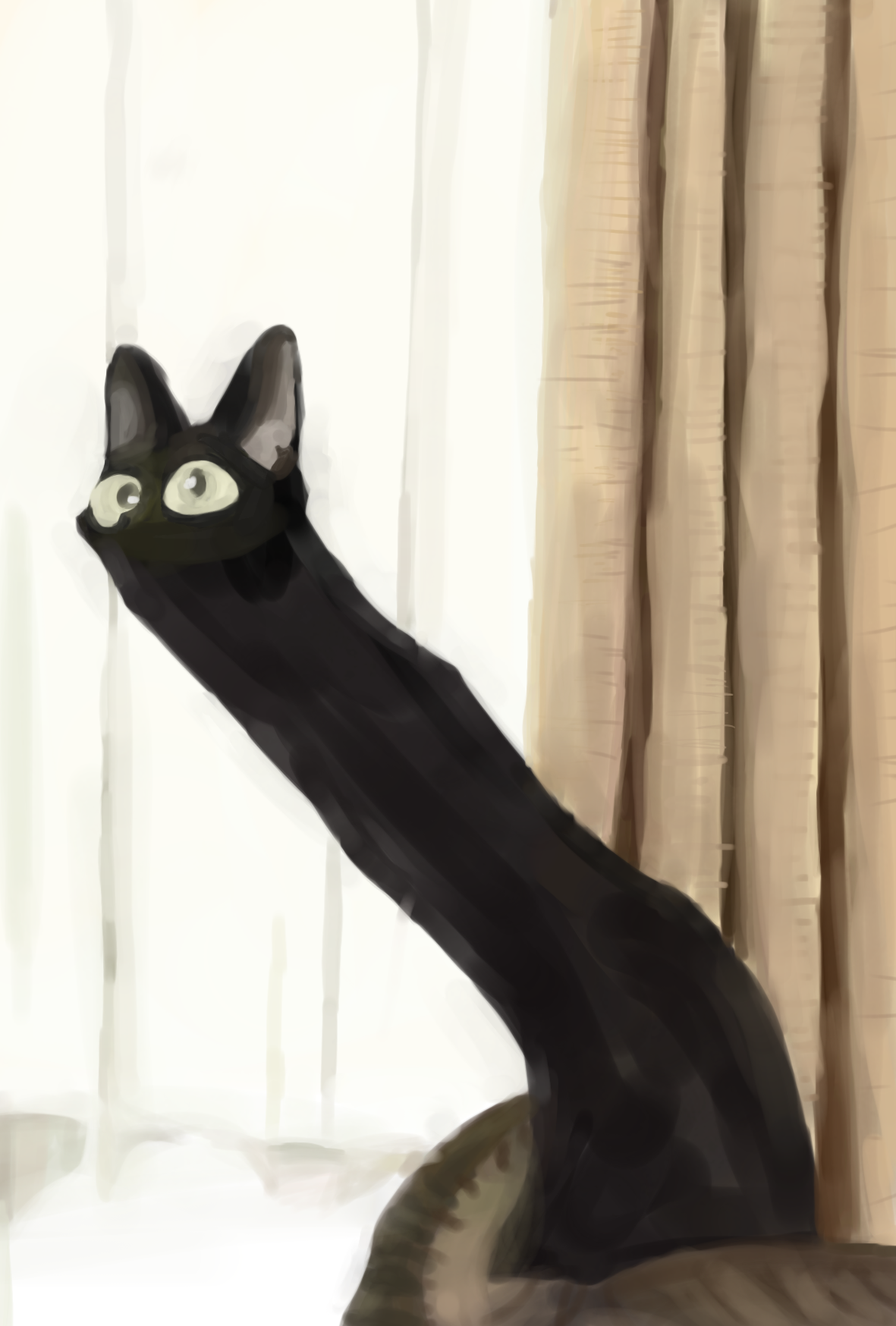 Distorted cat - ibisPaint