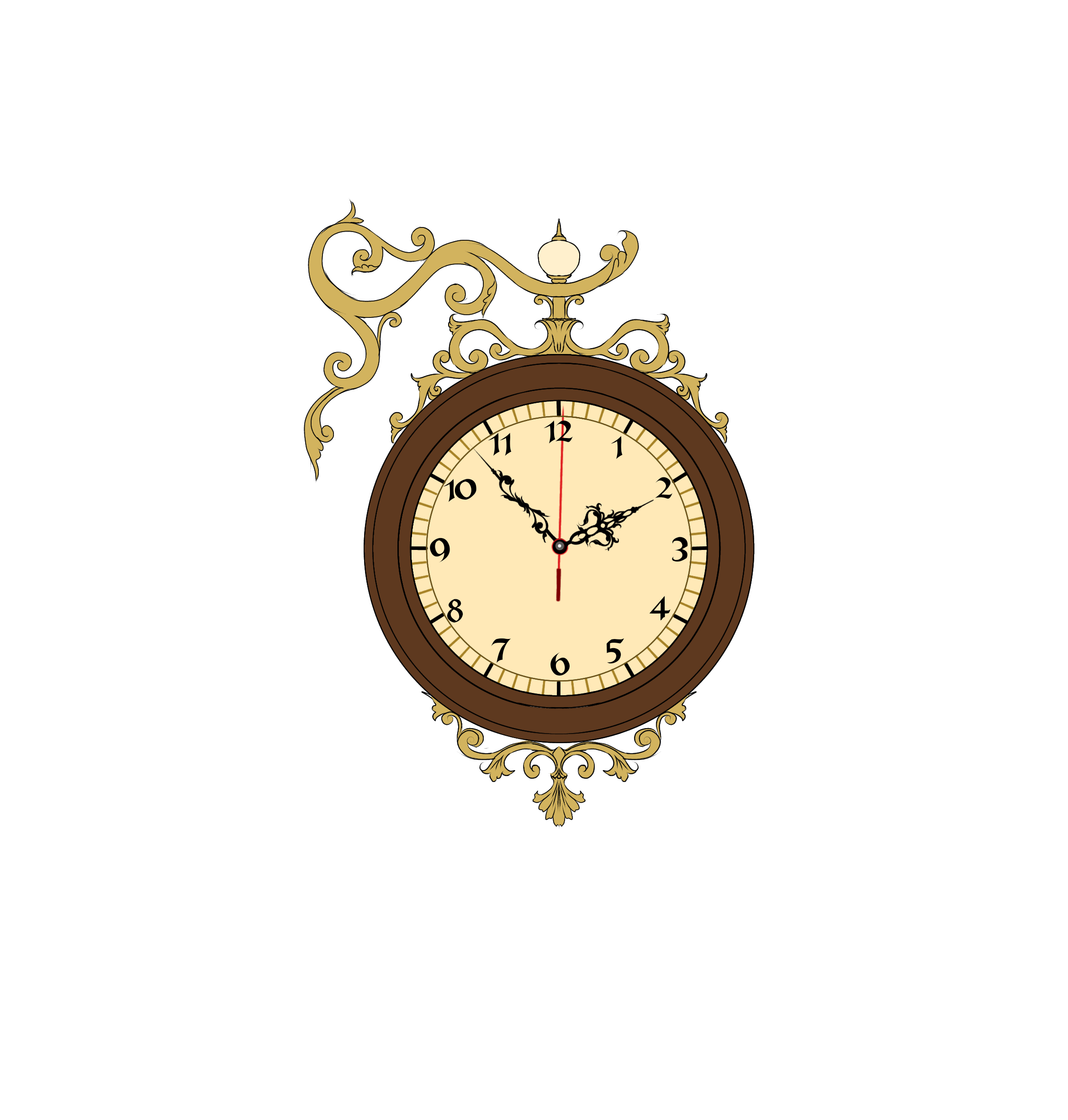 Classic clock 2D - ibisPaint