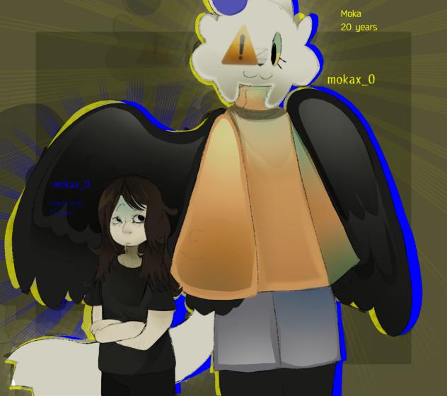 Me (creator) and Moka (my oc) ☆ - ibisPaint