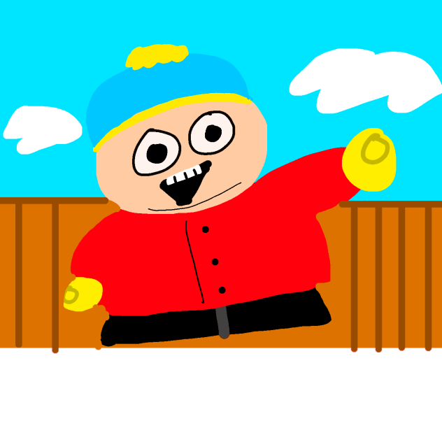 Yeah it’s just Eric cartman jumping - ibisPaint
