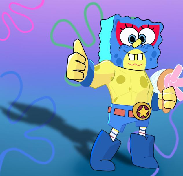 El primo Bob esponja - ibisPaint