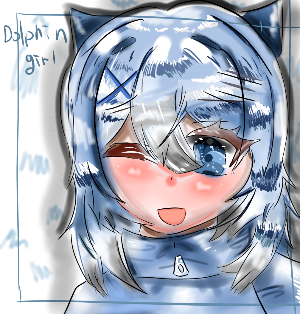 Dolphin girl - ibisPaint