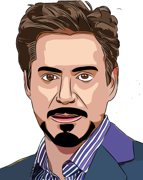Robert downey jr Vector art Vexel art 🥳 - ibisPaint