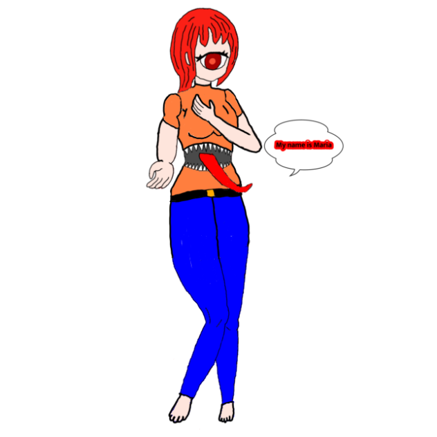 Maria in blue jeans - ibisPaint