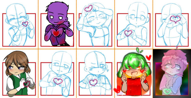 Heart collab - ibisPaint