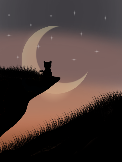 moon cat - ibisPaint