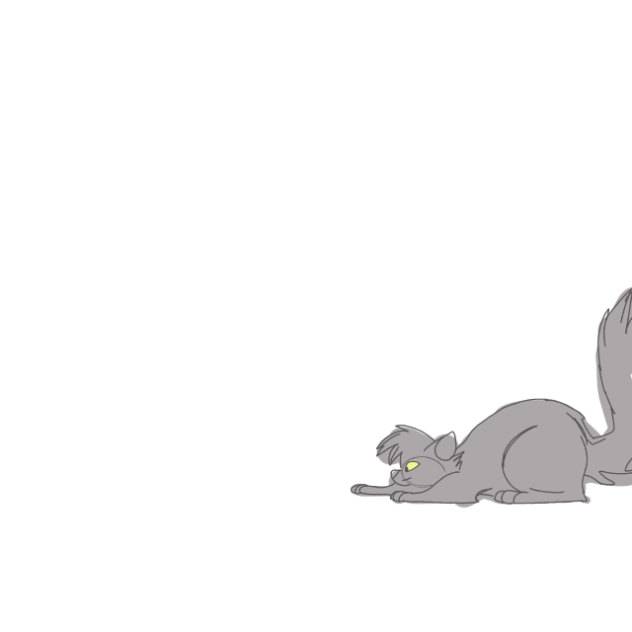 GrayPaw practicing his pounce - ibisPaint