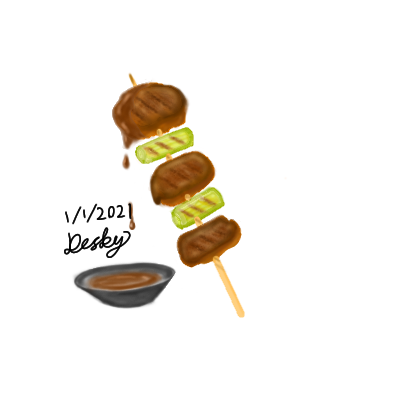 Yakitori drawing - ibisPaint