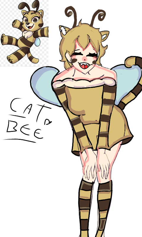 Cat bee uwu - ibisPaint