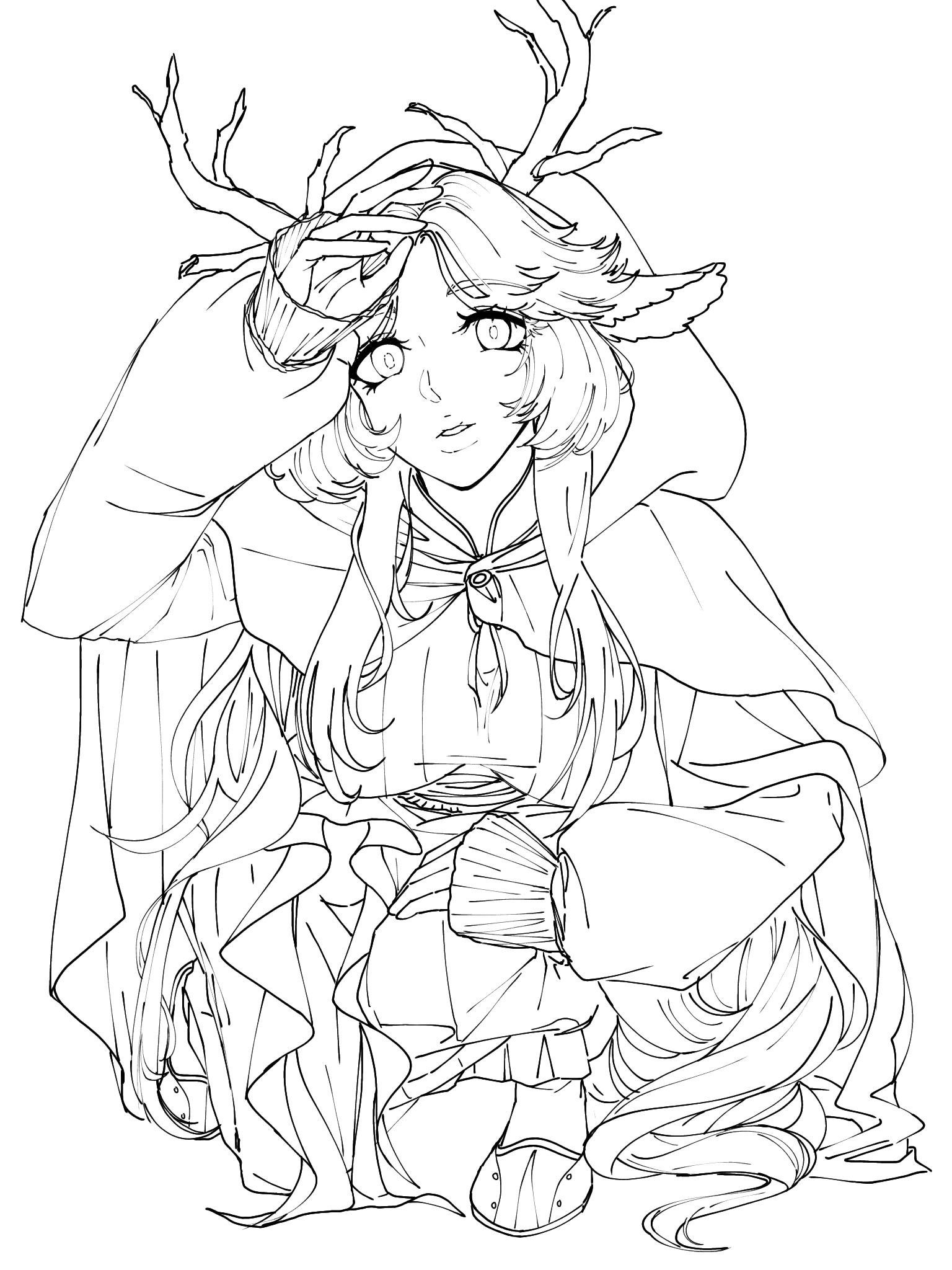 Fawn(Lineart 1 pt. 2, ver. 2) - ibisPaint