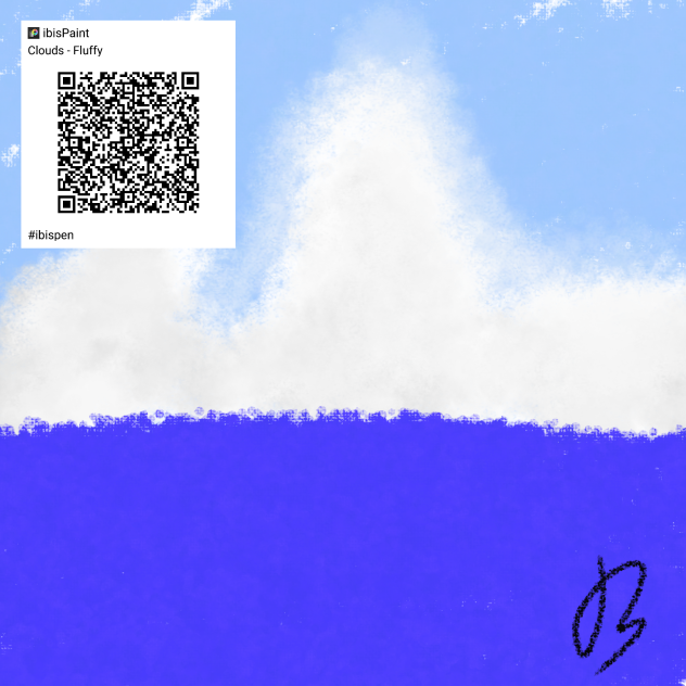 Fluffy clouds - ibisPaint