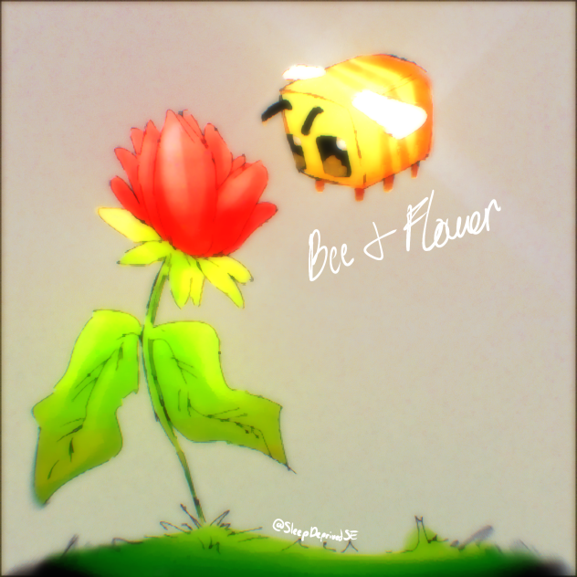 Minecraft Bee - ibisPaint