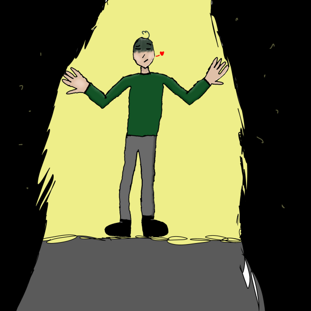 Slightly oiled man - ibisPaint