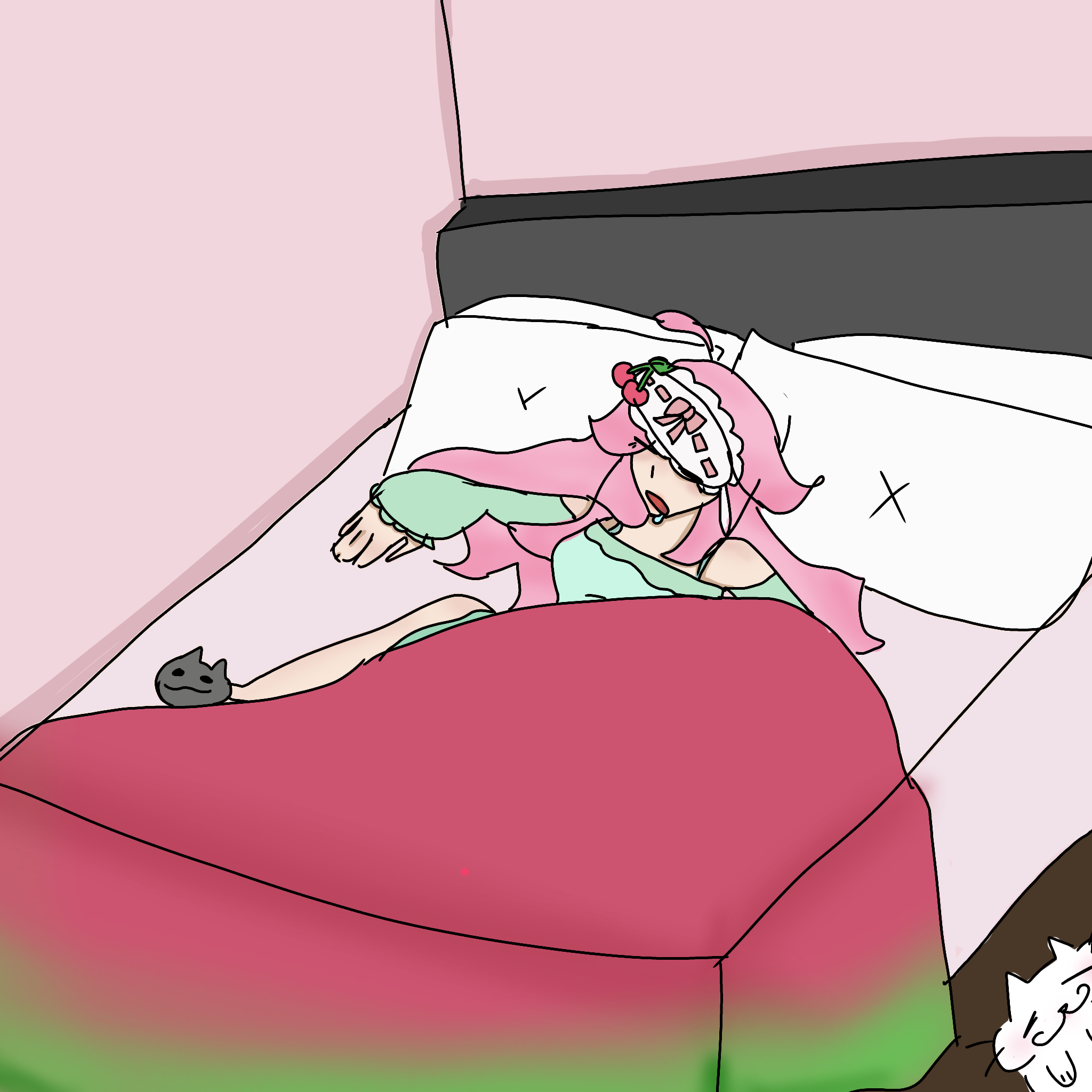 asleep cherry - ibisPaint