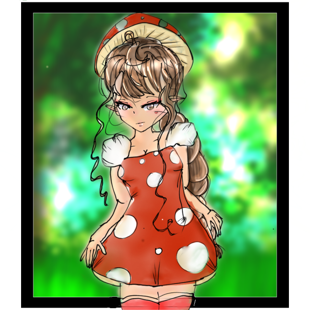 Mushroom Girl - ibisPaint