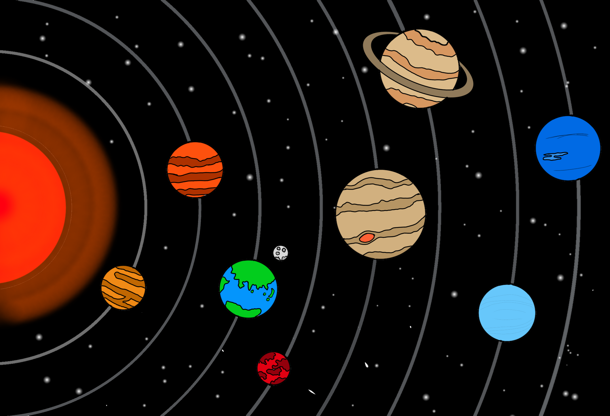 solar system - ibisPaint