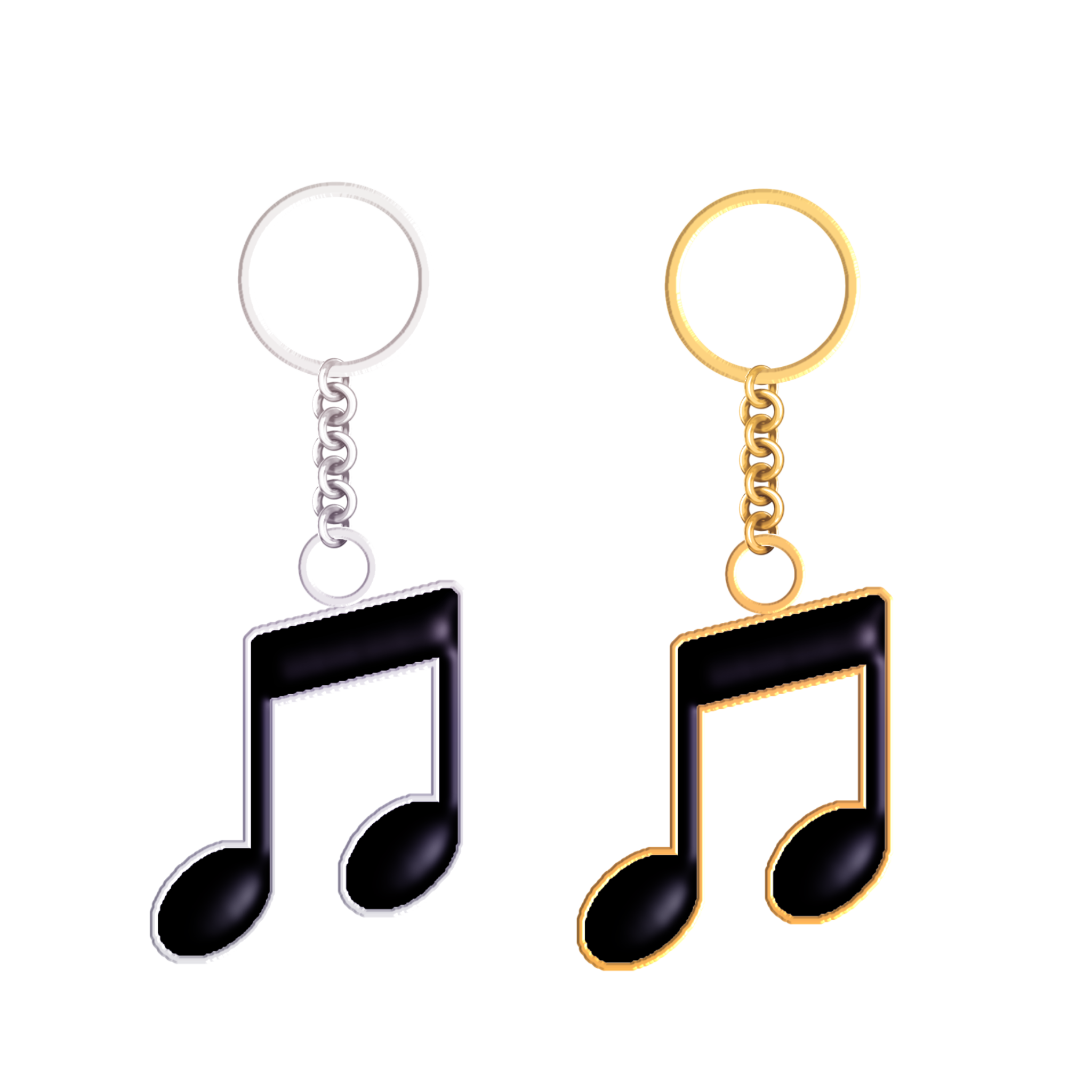 Music note keychains 2 - ibisPaint