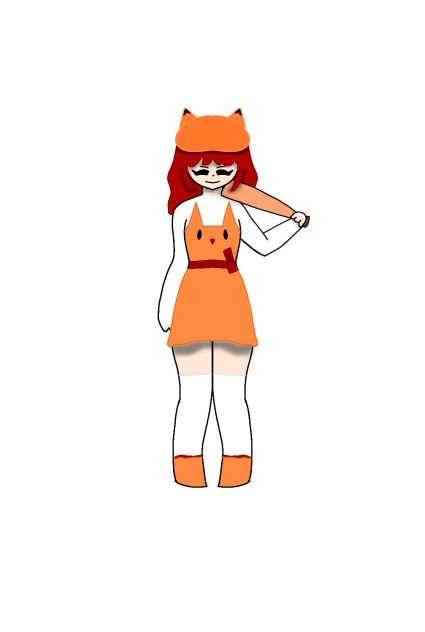 Fox oc holding a bat 😳 - ibisPaint